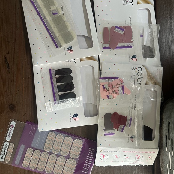 Color Street | Other | Color Street And Jamberry Strips Assortedopened ...